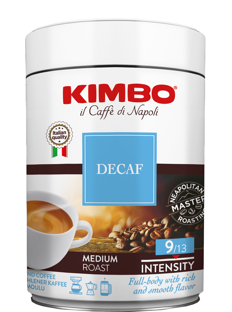 Kimbo Decaf - koffeinfritt malet kaffe | Kimbo decaffeinato
