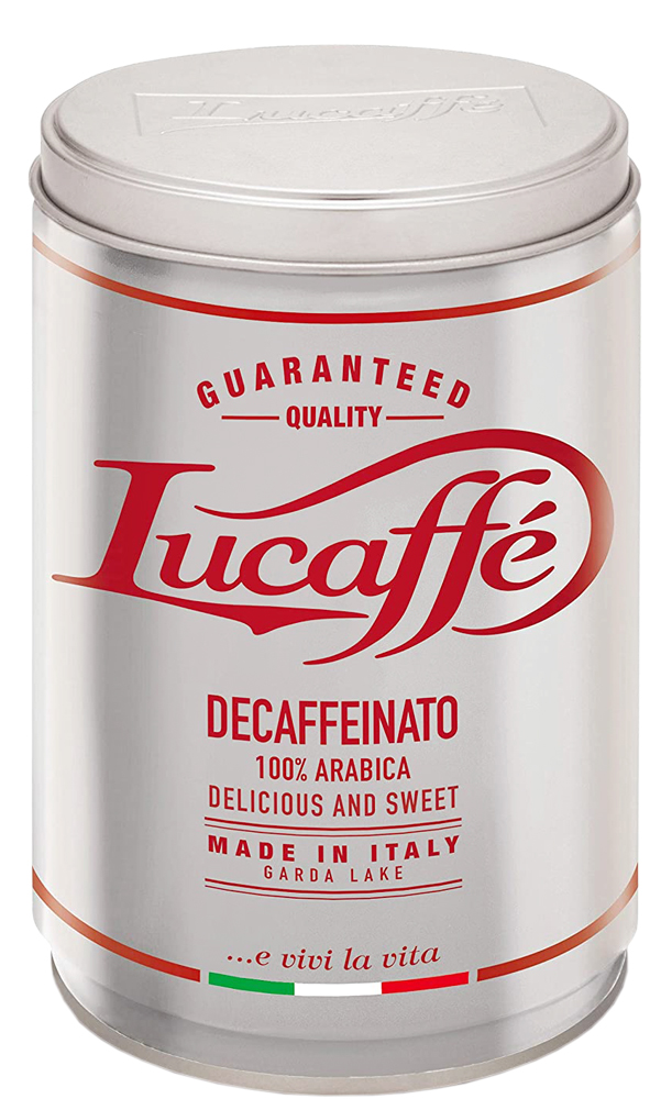 Lucaffe Espresso Arabica koffeinfritt malet Kaffe